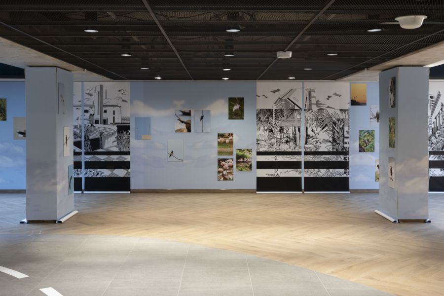 Chourouk Hriech – Terre d’ailes et lignes de ciel, 2024 – Biennale de Lyon